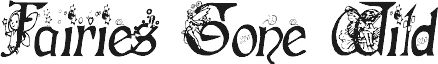 Fairies Gone Wild font | Fonts2u.com