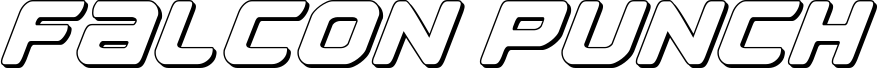 Falcon Punch Outline font | Fonts2u.com