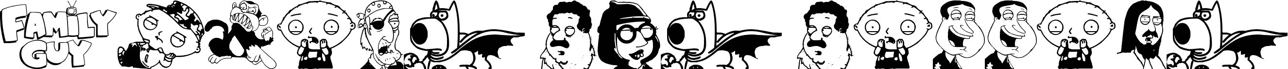 Family Guy Giggity font | Fonts2u.com