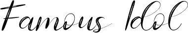 Famous Idol Demo font | Fonts2u.com