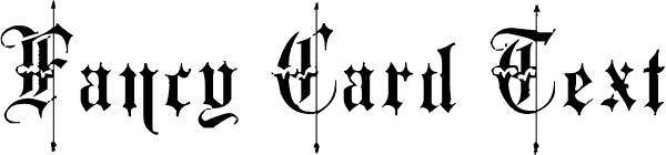 Fancy Card Text 字体 | Fonts2u.com