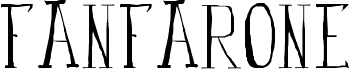fanfarone-bold font
