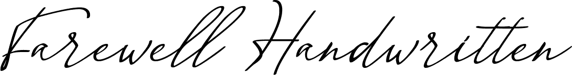 Farewell Handwritten (FREE PERS font | Fonts2u.com