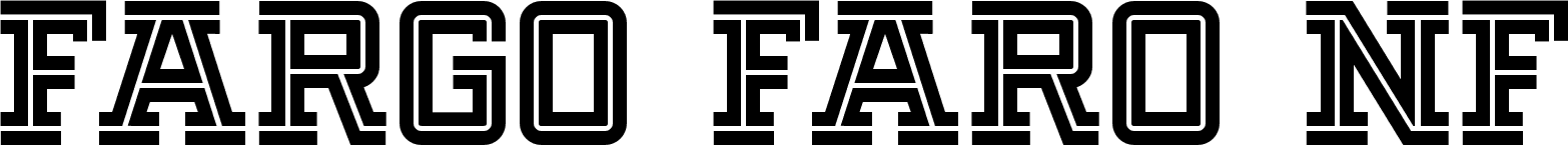 Fargo Faro NF font