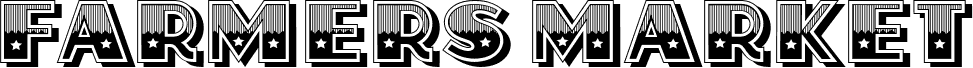 Farmers Market Hollow Regular font