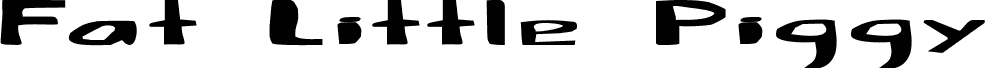 Fat Little Piggy Italic font