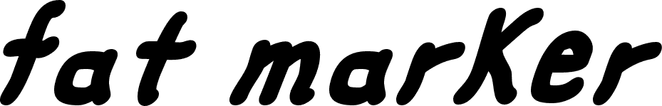 fat marker Italic font | Fonts2u.com