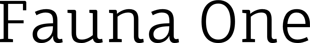 Fauna One font