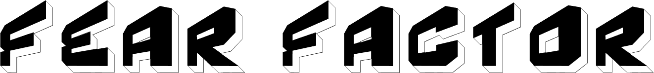 Fear Factor '3D' font