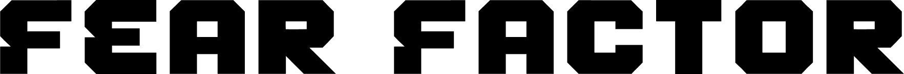 Fear Factor Black font
