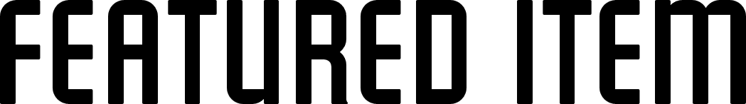 Featured Item font