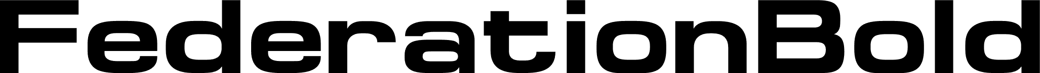 FederationBold font