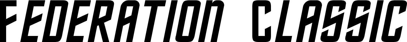 FederationClassic font