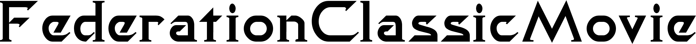 FederationClassicMovie font | Fonts2u.com