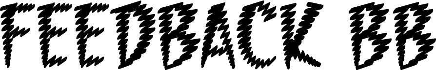 Feedback BB font | Fonts2u.com