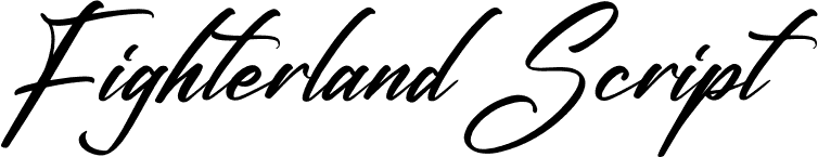 Fighterland Script Italic font