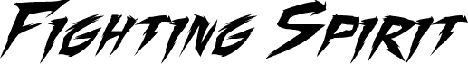 Fighting Spirit turbo font