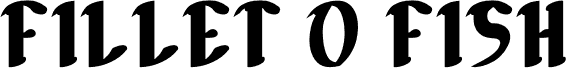 FILLET O FISH Bold Italic font