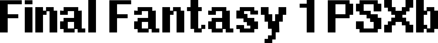 Final Fantasy Script Collection - Final Fantasy 1 PSXb font | Fonts2u.com