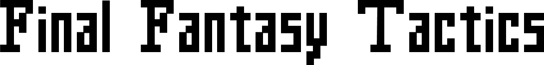 Final Fantasy Script Collection - Final Fantasy Tactics font