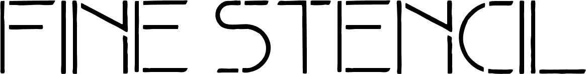 Fine stencil fine font | Fonts2u.com