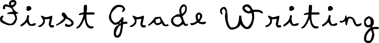 First Grade Writing font