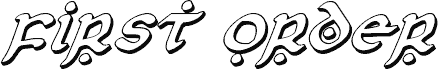 First Order font
