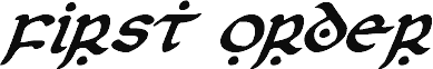 First Order font