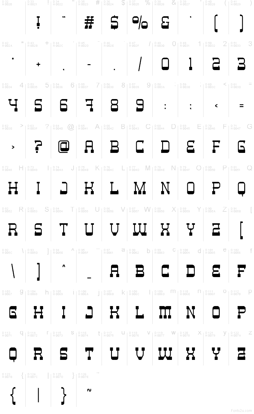 First Atmo font