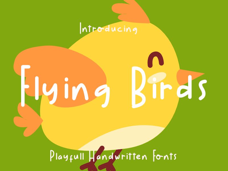 Flying Birds font | Fonts2u.com