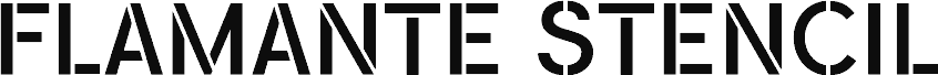 Flamante-StencilBold font | Fonts2u.com