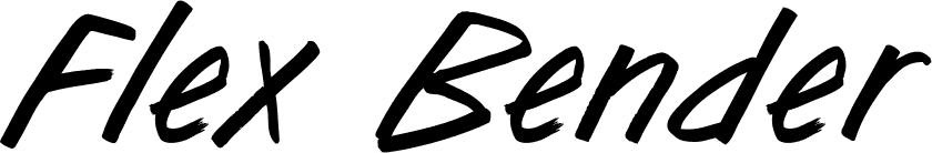Flex Bender font | Fonts2u.com