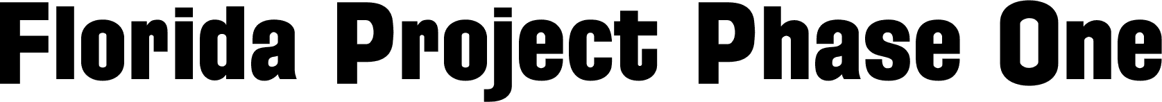 FloridaProject-PhaseOne font | Fonts2u.com