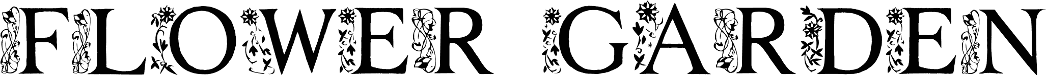 FLOWER GARDEN font | Fonts2u.com