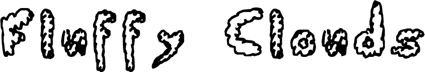 Fluffy Clouds font