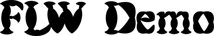 FLW Demo font
