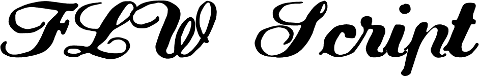 FLW Script font | Fonts2u.com