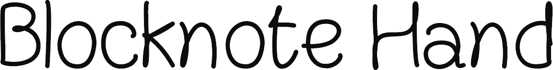 FN Blocknote Hand font | Fonts2u.com