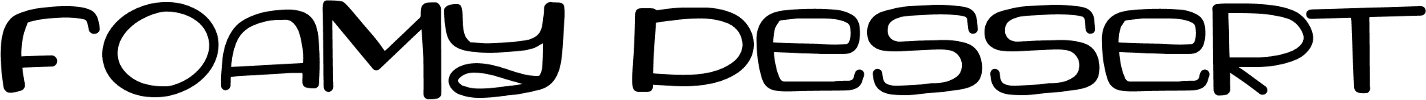 FoamyDessertPRINT font | Fonts2u.com