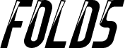 Folds Demo font