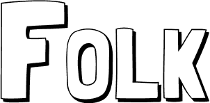 Folk-shadow font