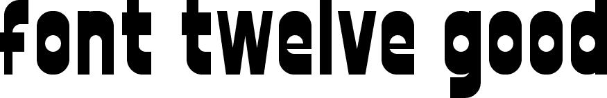 font twelve good font | Fonts2u.com