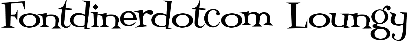 Fontdinerdotcom Loungy font | Fonts2u.com