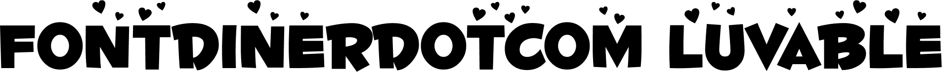 Fontdinerdotcom Luvable font | Fonts2u.com