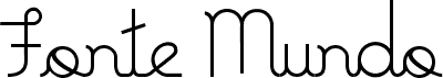 Fonte Mundo Bold font