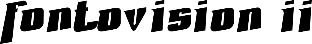 Fontovision II 3D font