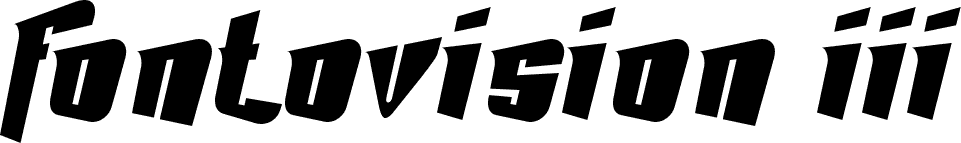 Fontovision III 3D no 2 font | Fonts2u.com