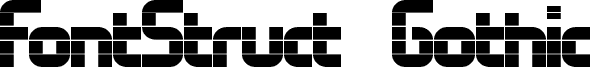 FontStruct Gothic Underlined Regular font | Fonts2u.com