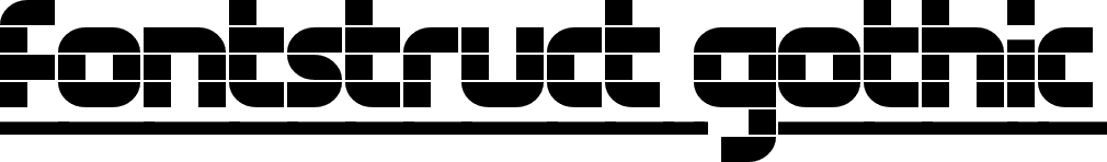 FontStruct Gothic Underlined Regular Schriftart | Fonts2u.com