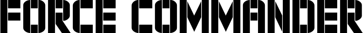 Force Commander Outline font | Fonts2u.com
